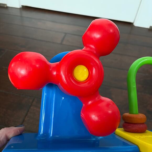 Playskool | Toys | Vintage Playskool Toy Toddlers Red Spinning Wheel ...